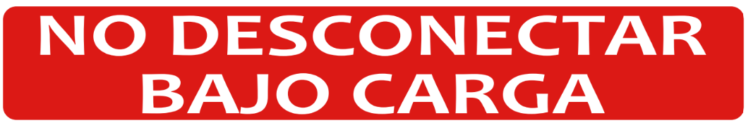 10 pack etiqueta solar NO DESCONECTAR BAJO CARGA – Rotulatam